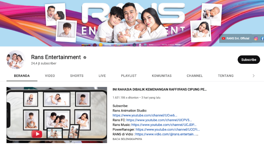 Alasan YouTube RANS Entertainment Digemari Banyak Orang | Telkomsel