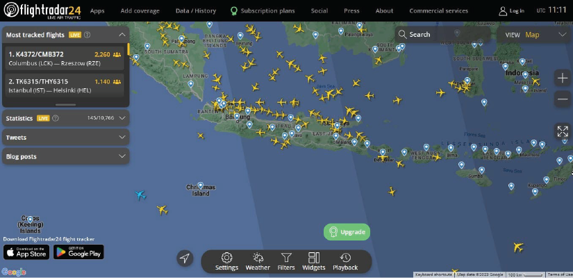 Cek Penerbangan di Flight Radar 24 Indonesia, Ini Caranya! | Telkomsel
